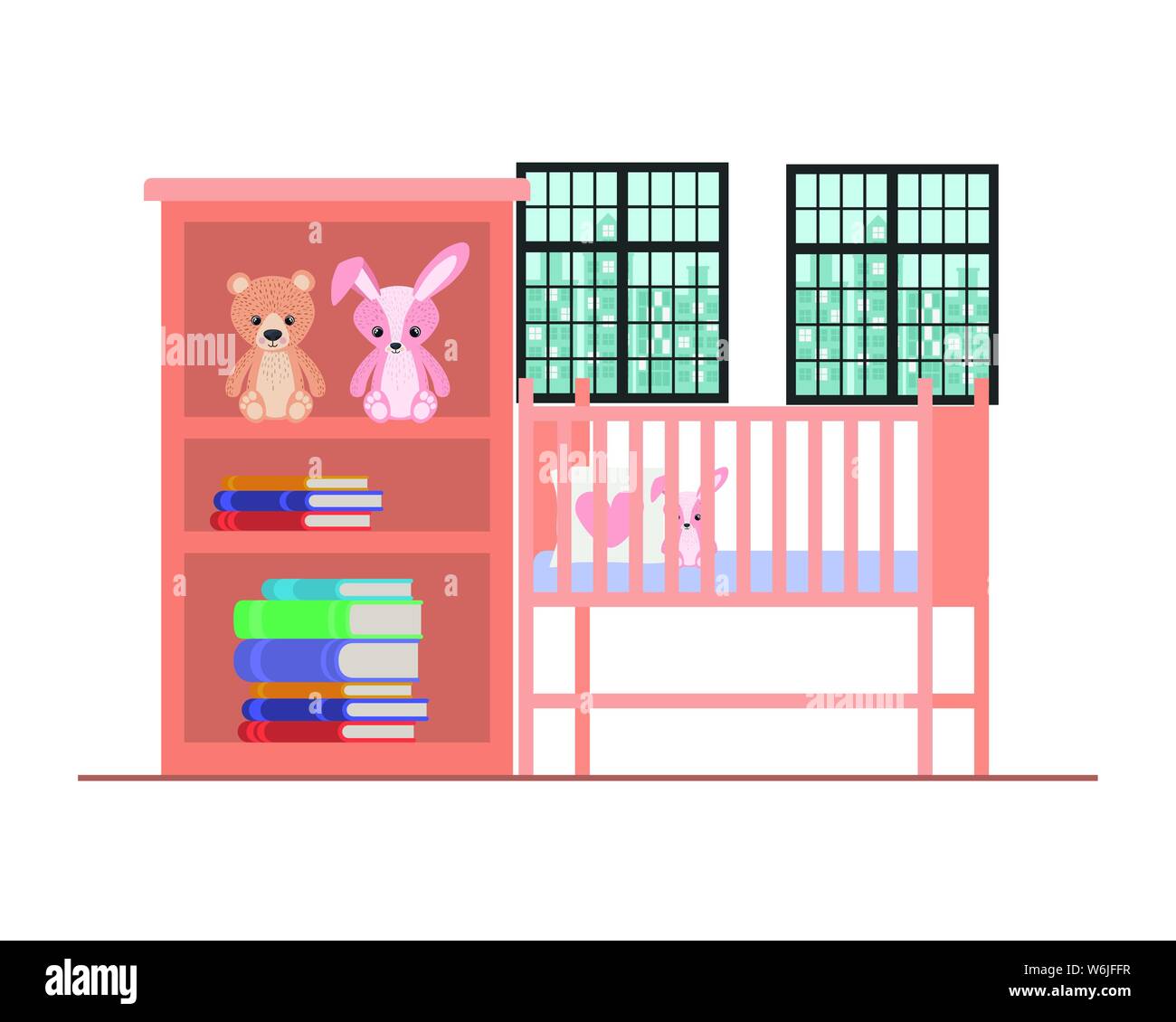 Isolated baby cradle design vector illustration Stock Vector Image ...