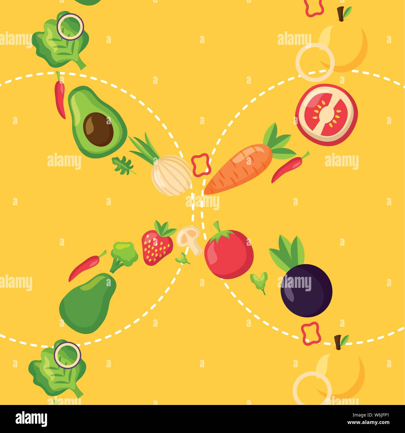 Healthy and organic food vector design Stock Vector Image & Art - Alamy