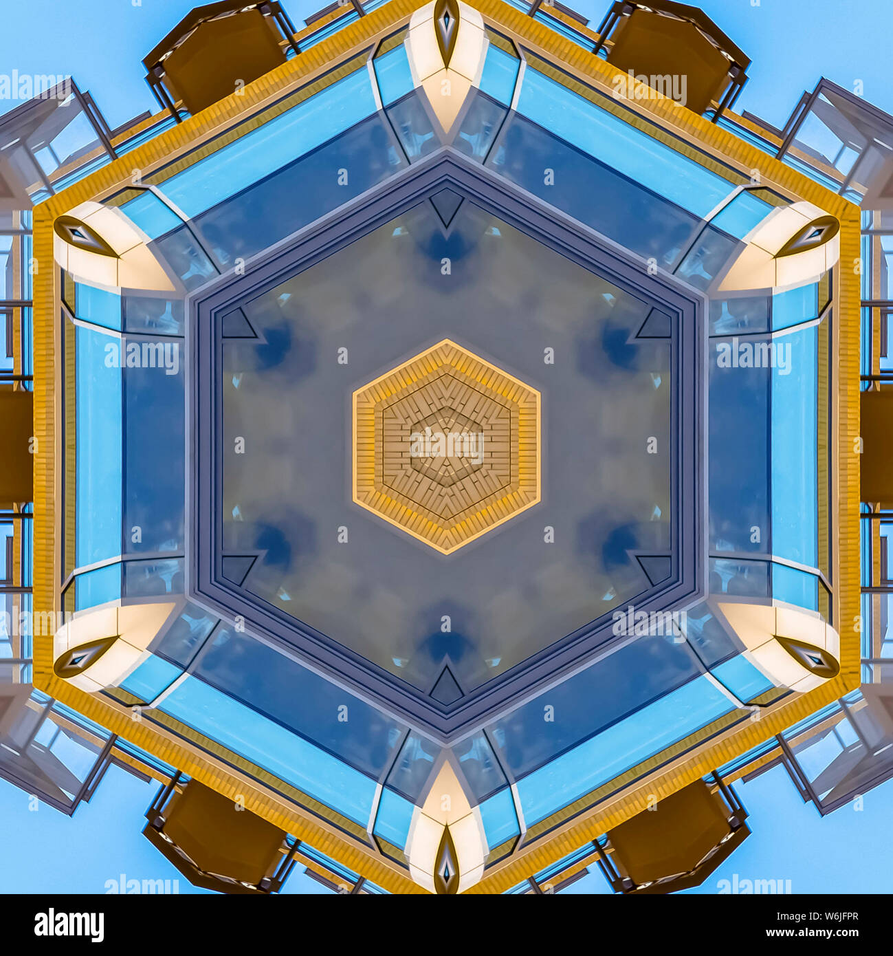 Square frame Star shape made from the decks and windows Stock Photo - Alamy