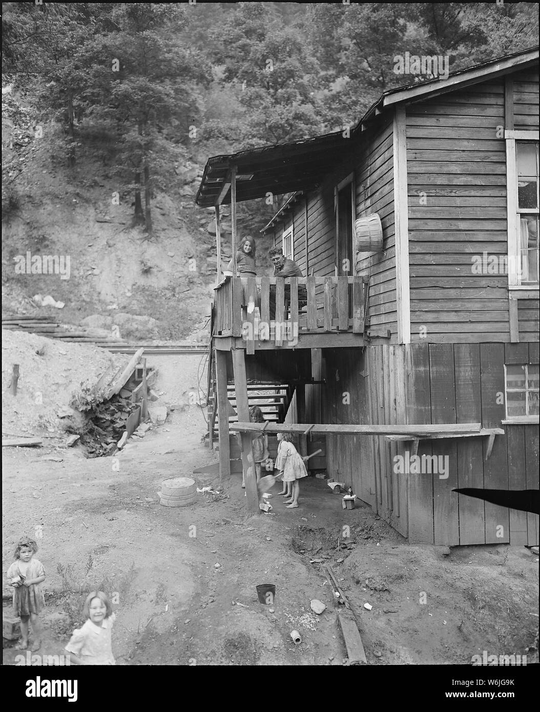 Miner and his family at home. Raven Red Ash Coal Company, No. 2 Mine ...