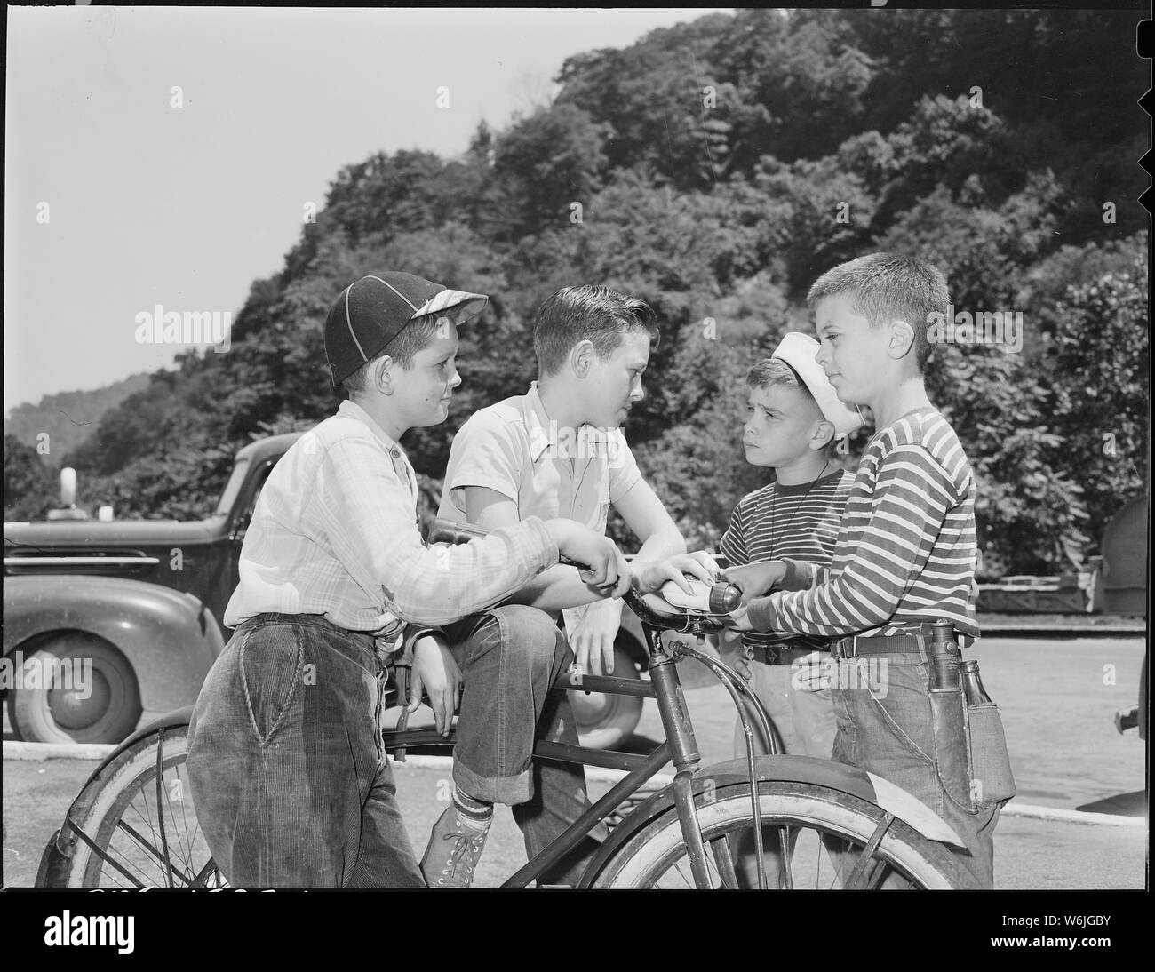 Miner's children in front of company store. Koppers Coal Div ...