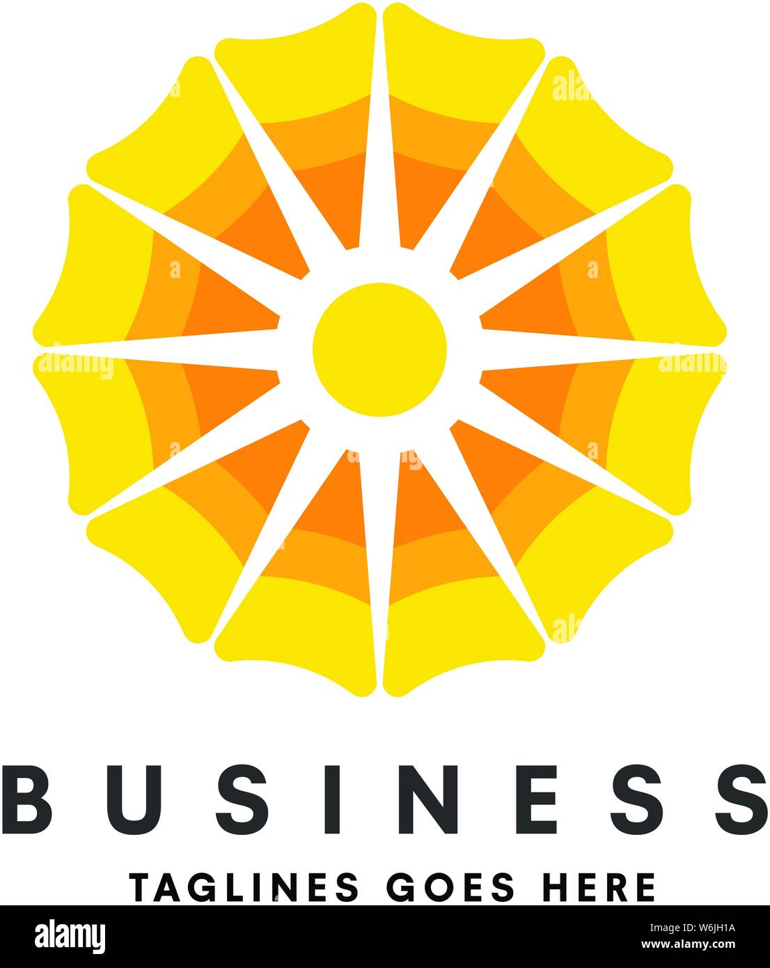 simple creative sun with bright color logo vector, Sun weather logo ...