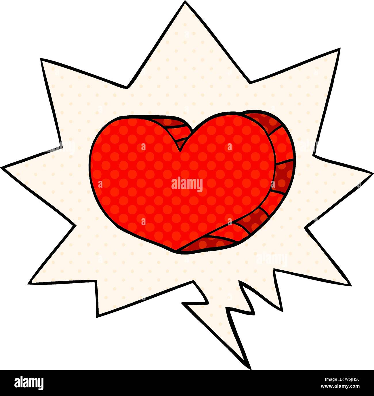 Love freehand drawn comic Stock Vector Images - Alamy