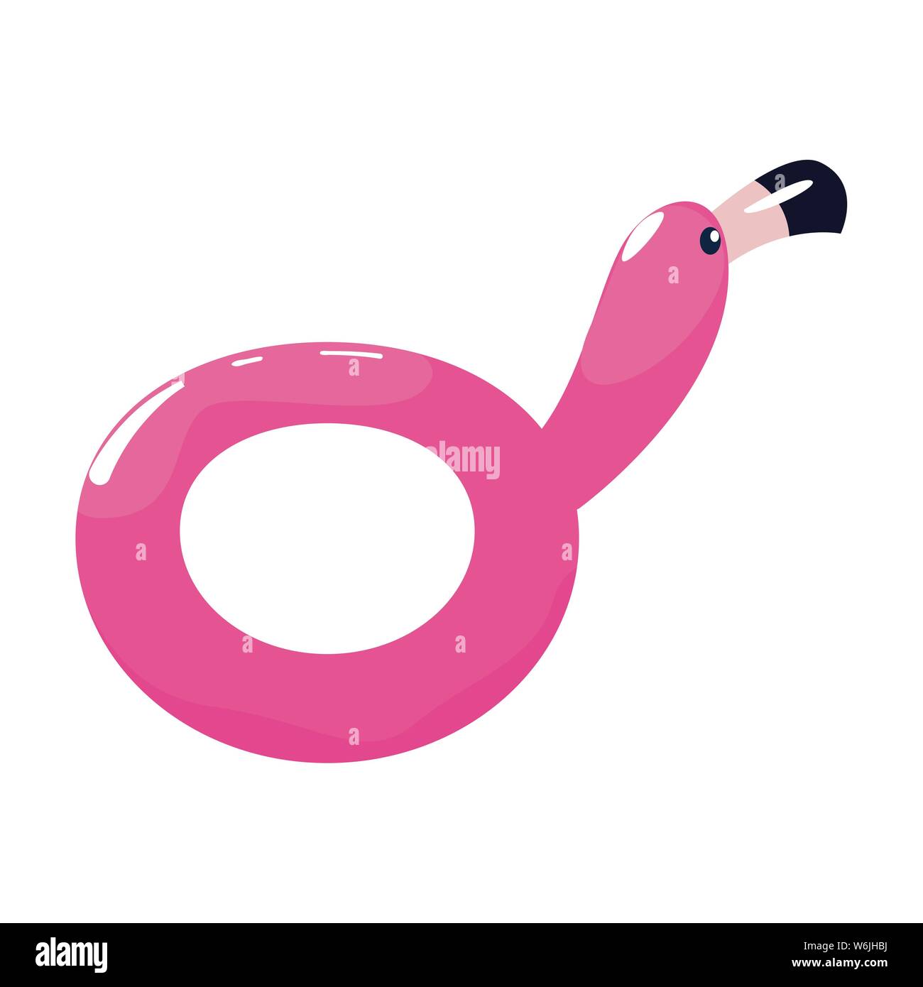 flamingo float summer time vacations design vector illustration Stock ...