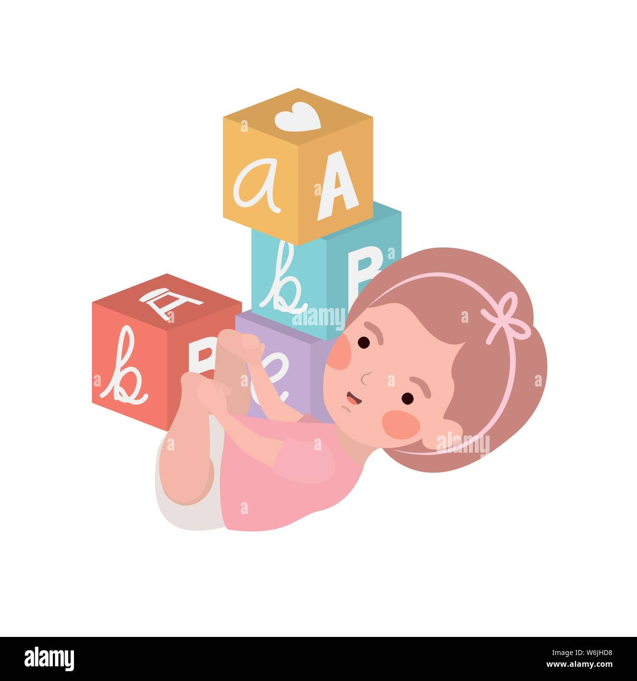 Isolated baby girl design vector illustration Stock Vector Image & Art ...