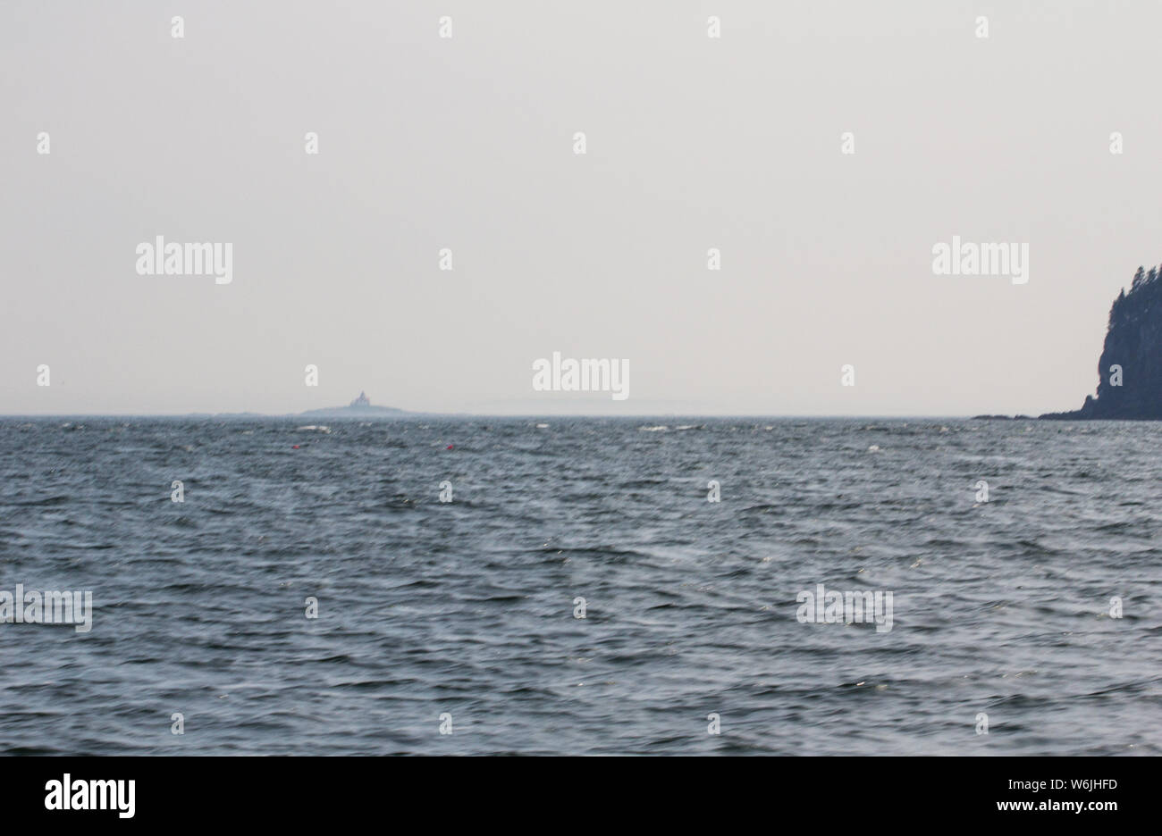 Egg Rock Lighthouse and Ironbound Island, Maine Stock Photo - Alamy