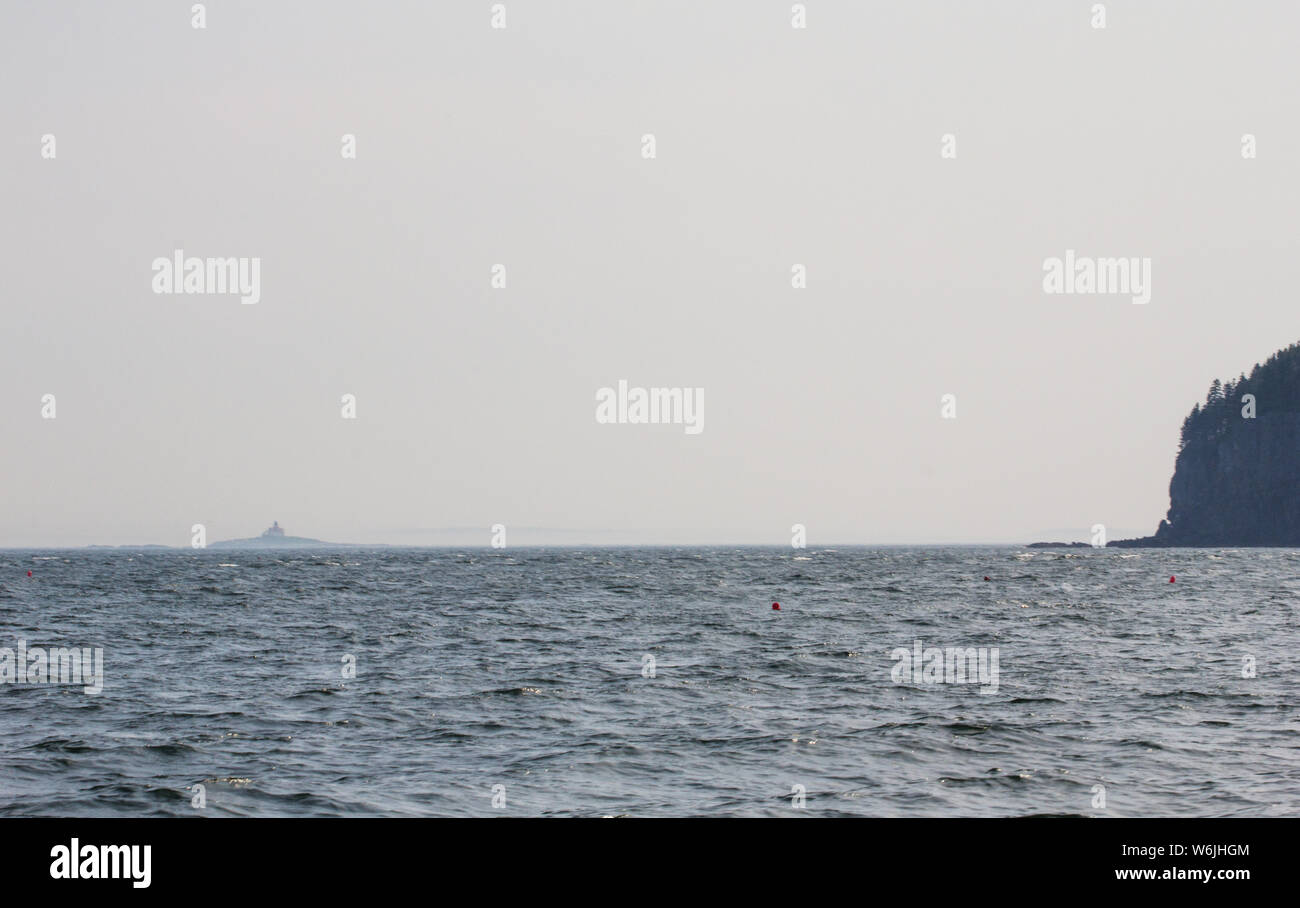 Egg Rock Lighthouse and Ironbound Island, Maine Stock Photo - Alamy