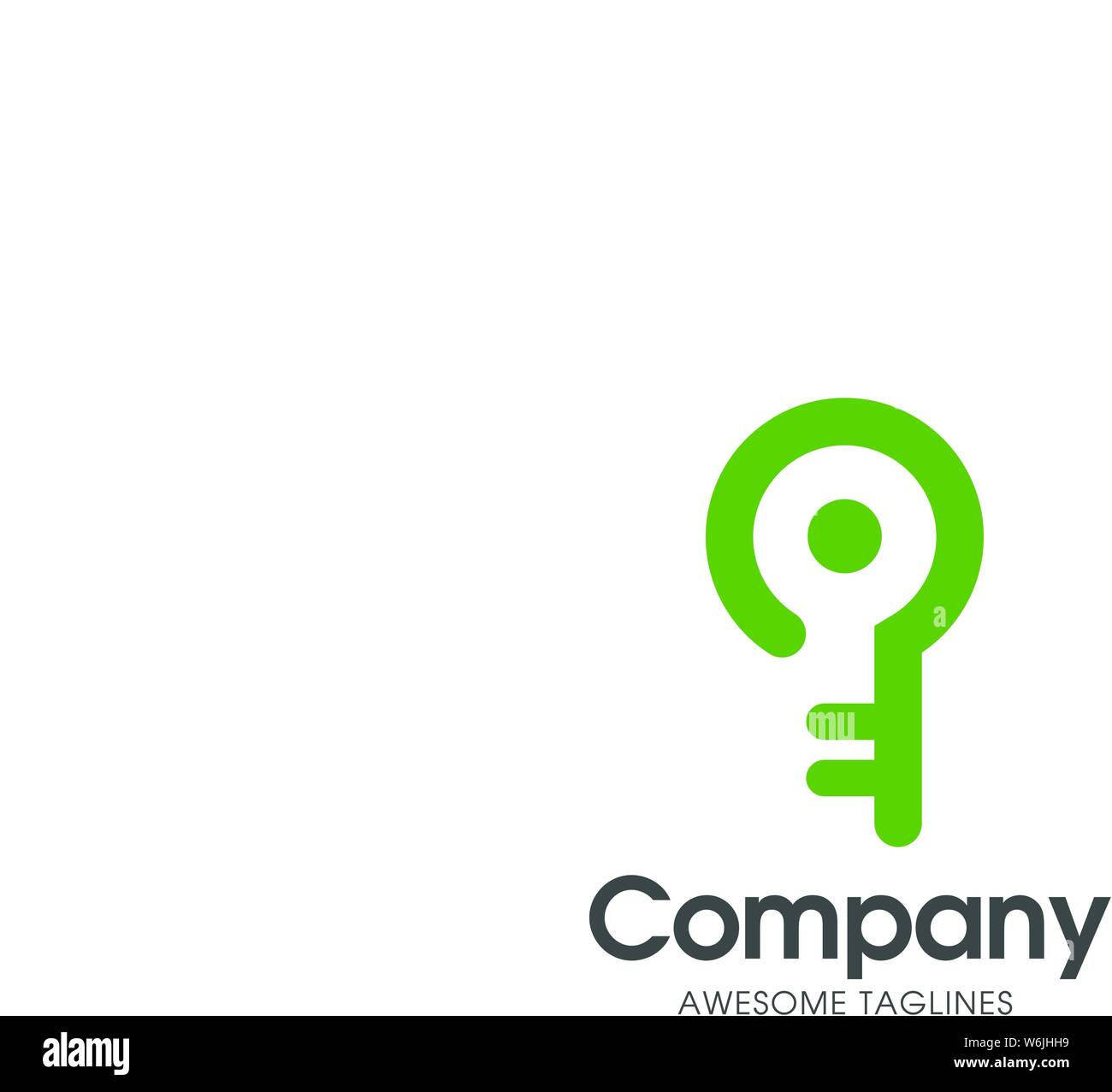 creative smart key logo with modern color vector Stock Vector Image ...