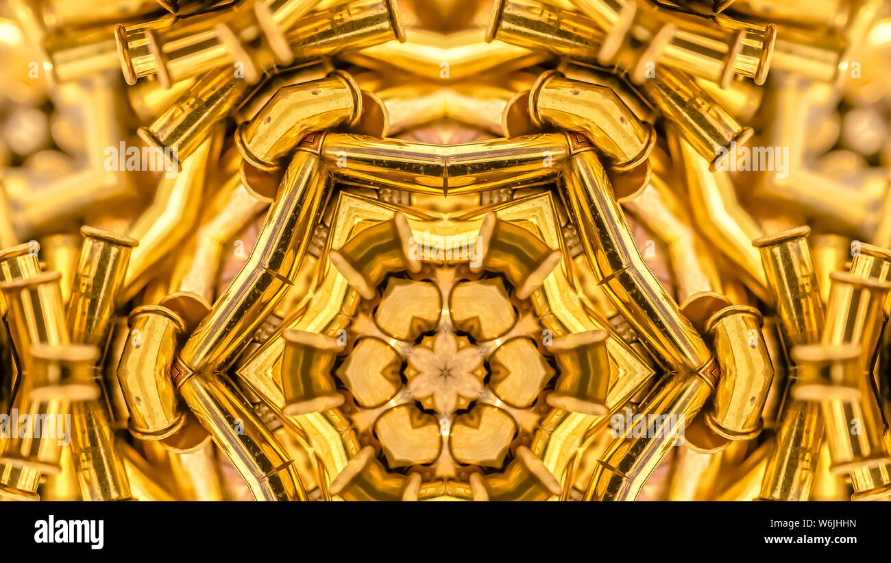 Panorama frame complex design made from the photo of bullets Stock ...