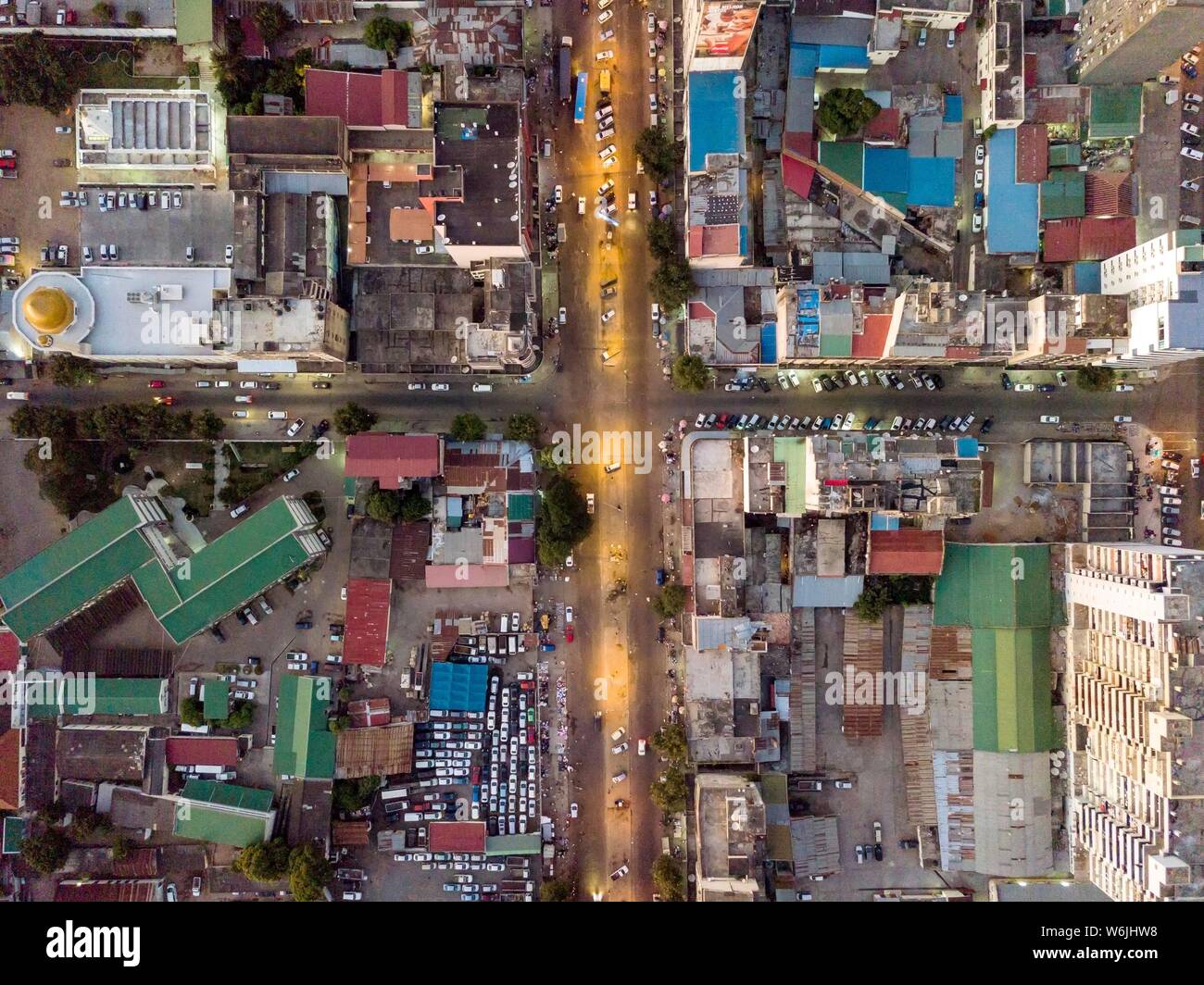 Aerial view, streets of Maputo, Mozambique, Africa Stock Photo - Alamy