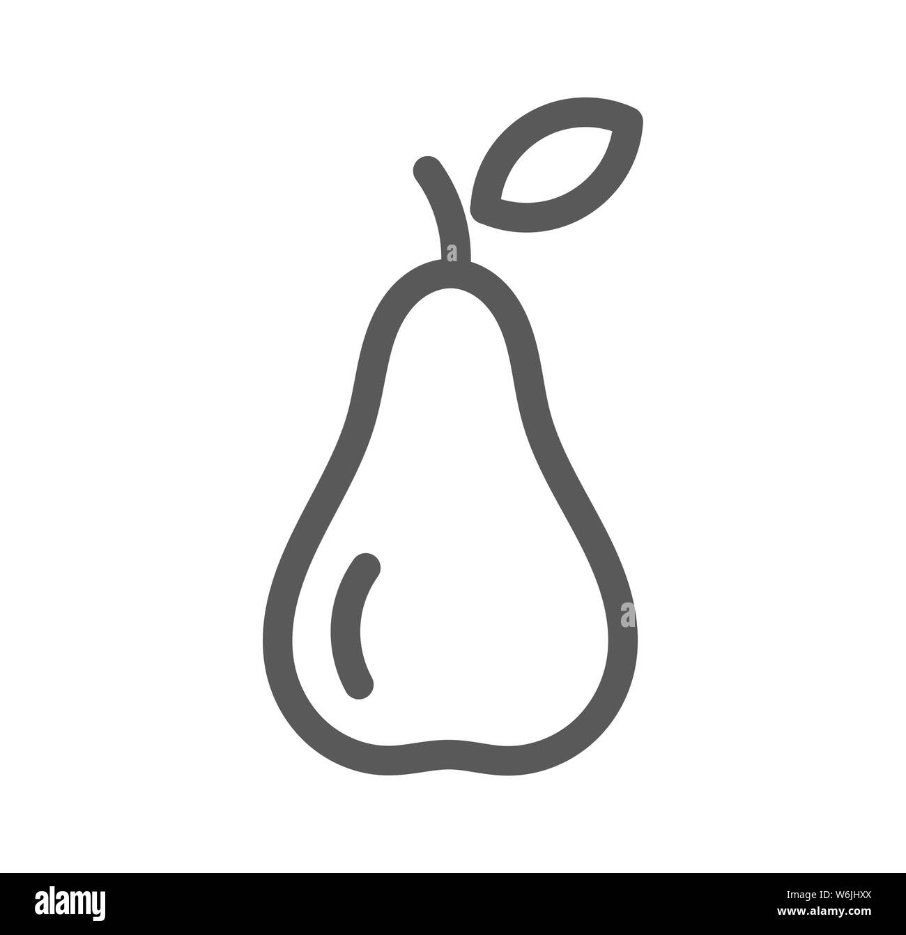 Pear shape illustration Black and White Stock Photos & Images - Alamy