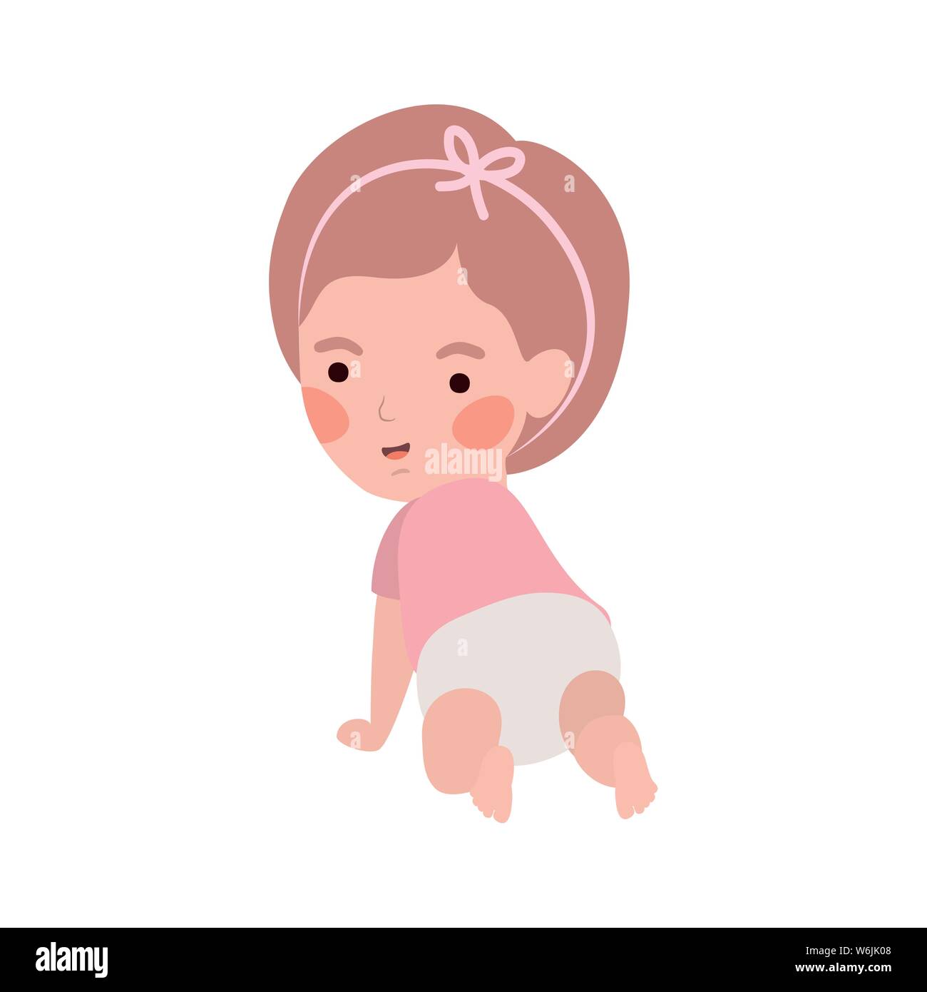 Isolated baby girl design vector illustration Stock Vector Image & Art ...