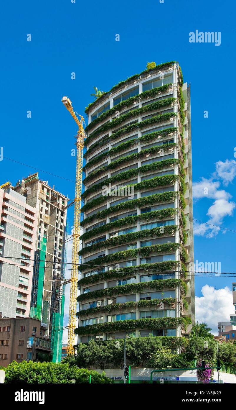 Skyscrapers in achrafieh district in beirut hi-res stock photography ...
