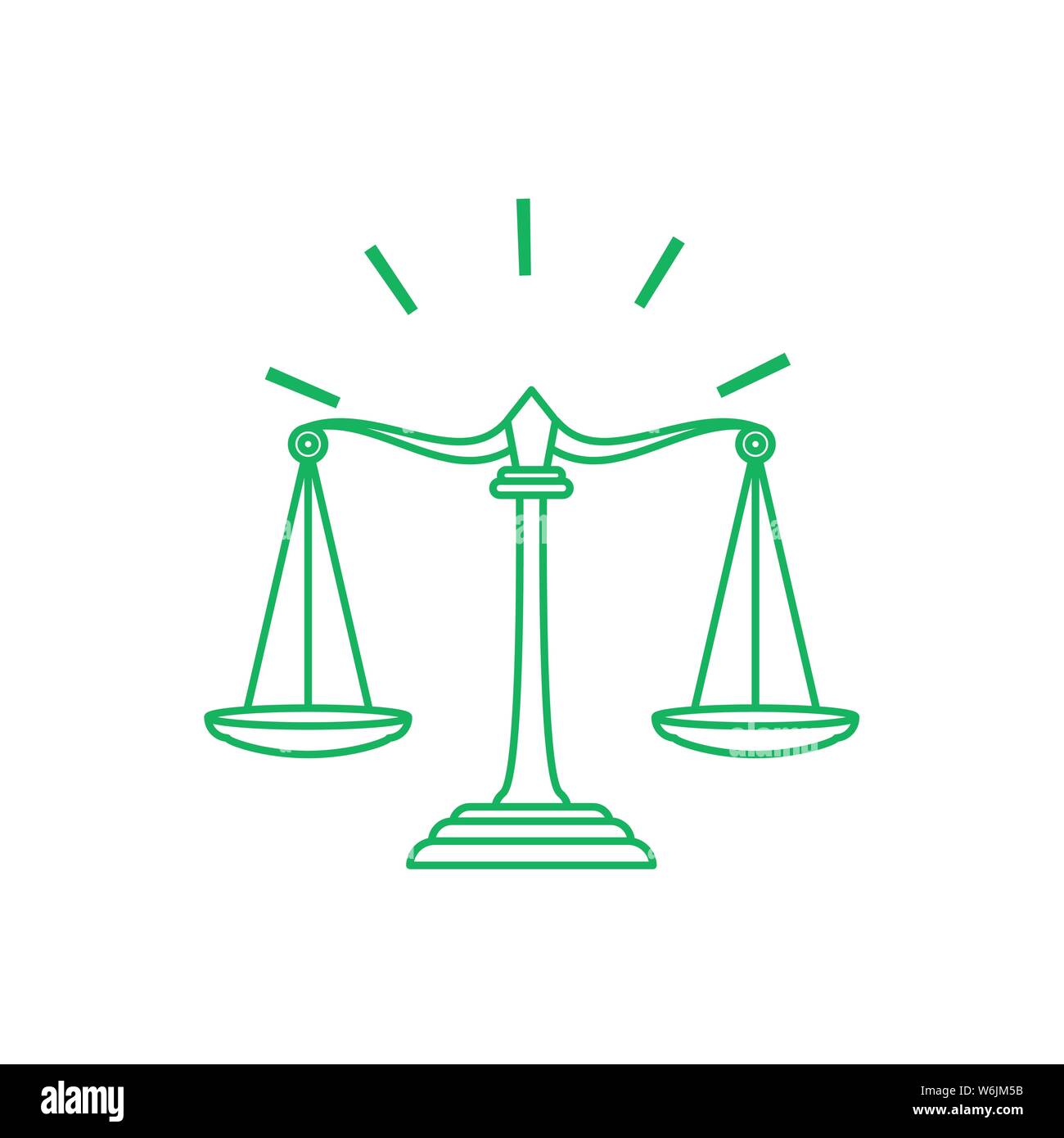 justice balance symbol isolated icon vector illustration design Stock ...
