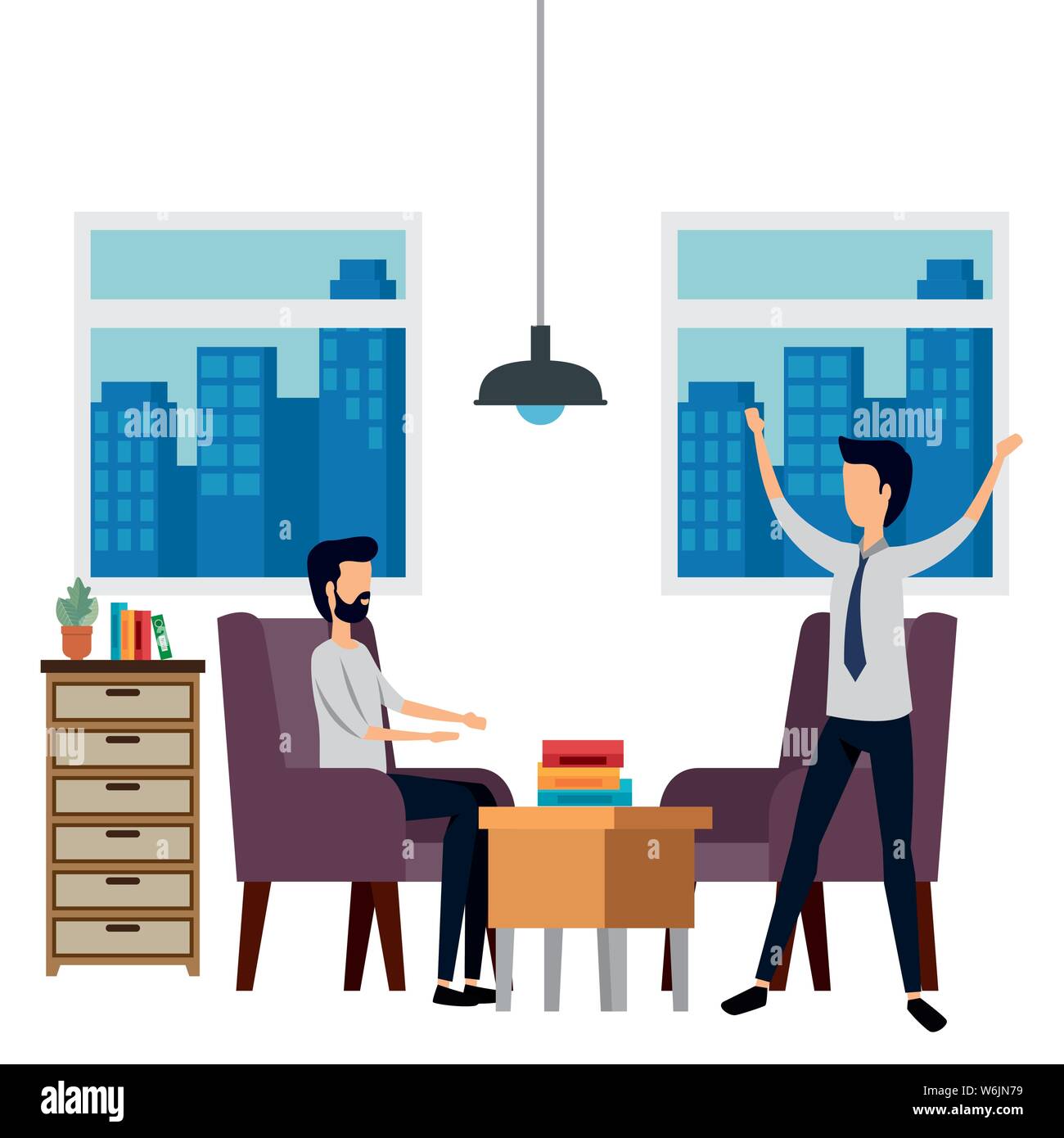 Guys in office Cut Out Stock Images & Pictures - Alamy