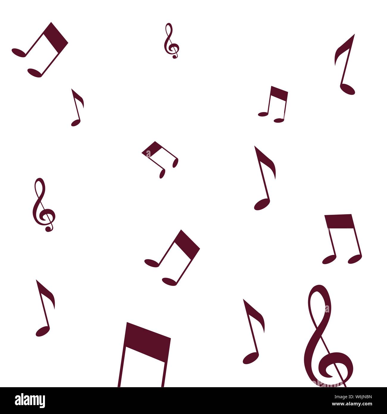 music notes melody symbol background vector illustration Stock Vector ...
