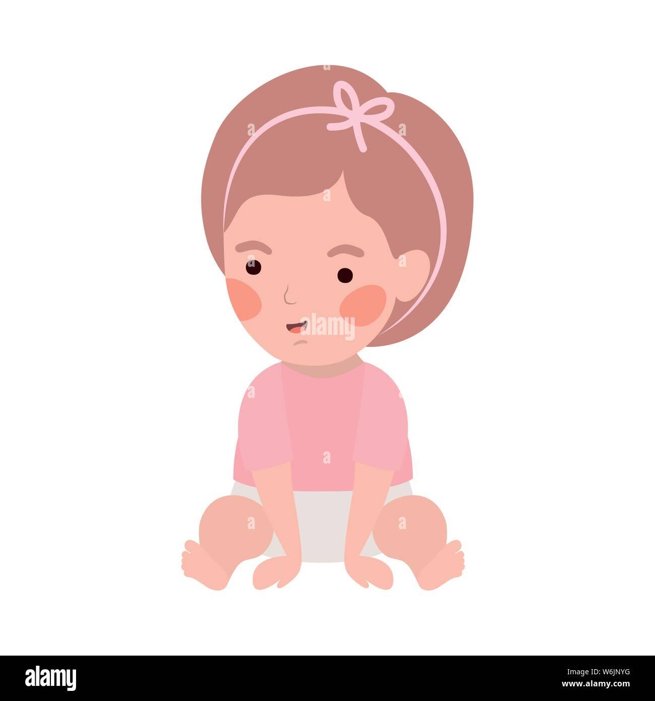 Isolated baby girl design vector illustration Stock Vector Image & Art ...