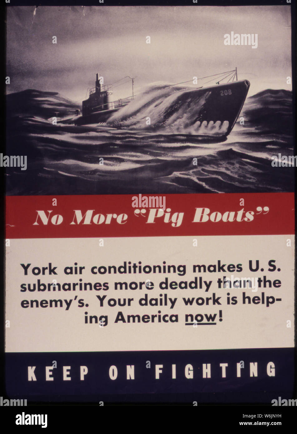 No more pig boats. Keep on fighting Stock Photo - Alamy
