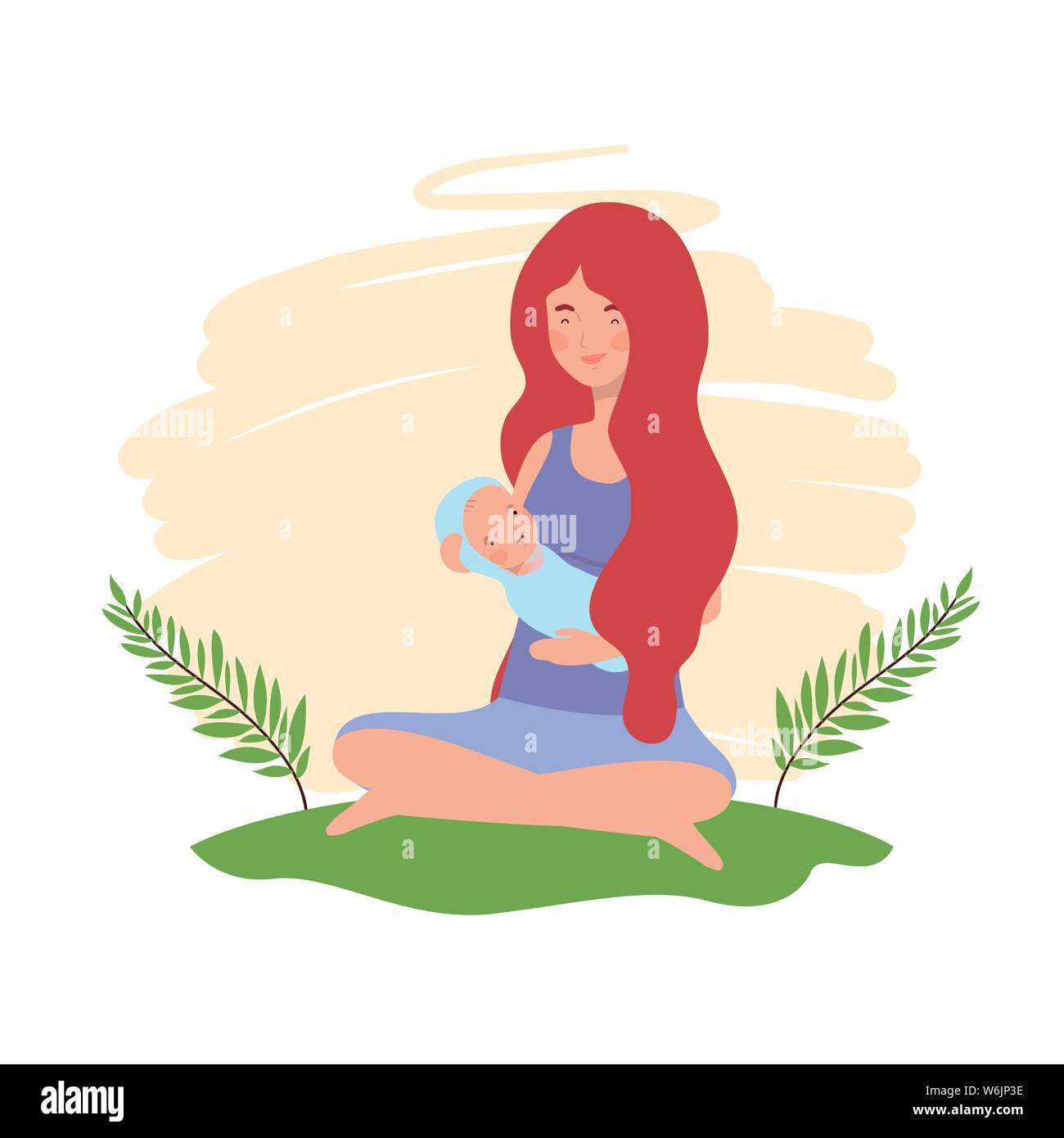 Isolated mother with baby design Stock Vector Image & Art - Alamy