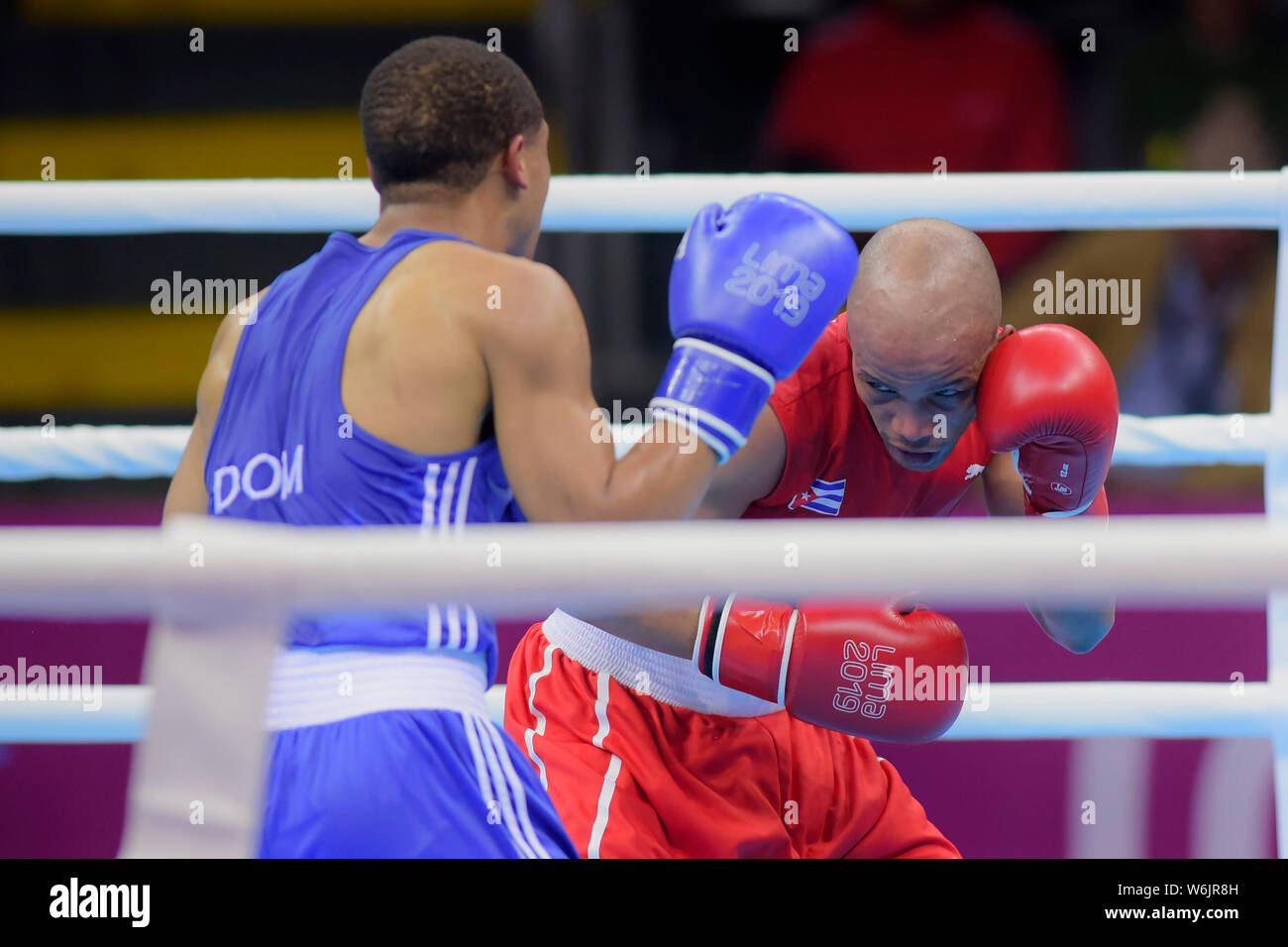 Lima, Peru. 01st Aug, 2019. Cuban Roniel Iglesias Sotolongo faces ...