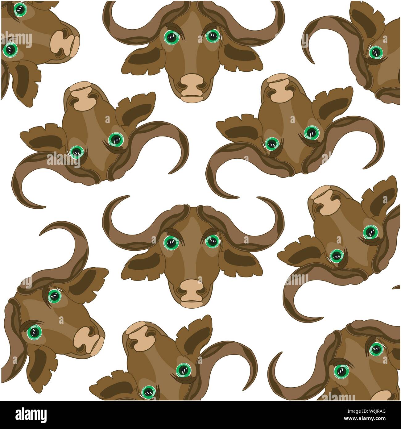 Wild oxen Stock Vector Images - Alamy