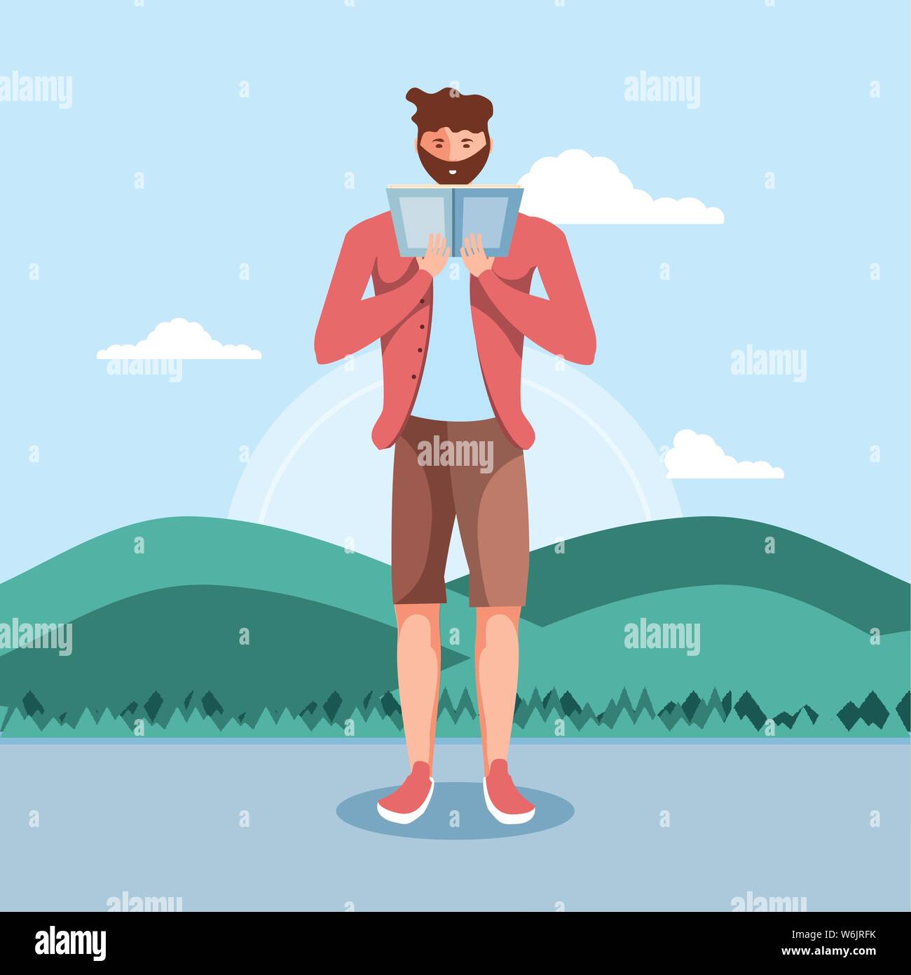 Literary landscape Stock Vector Images - Alamy