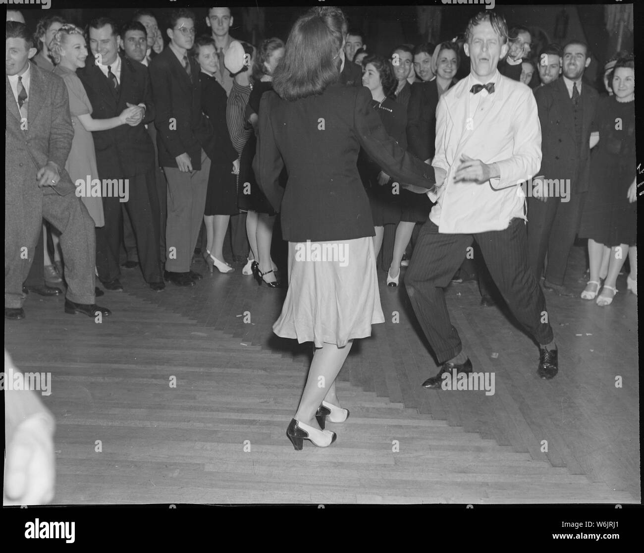 Jitterbug dance Black and White Stock Photos & Images - Alamy