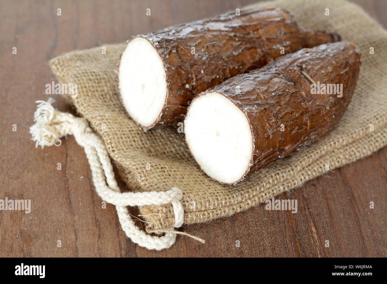 yucca root as sample display at market place Stock Photo - Alamy