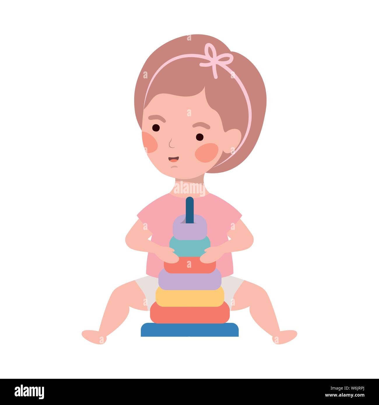 Isolated baby girl design vector illustration Stock Vector Image & Art ...