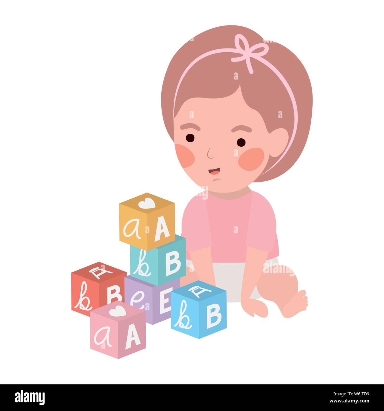 Isolated baby girl design vector illustration Stock Vector Image & Art ...