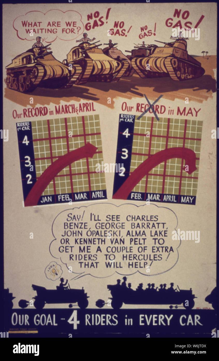 Our Goal 4 Riders in Every Car Stock Photo - Alamy