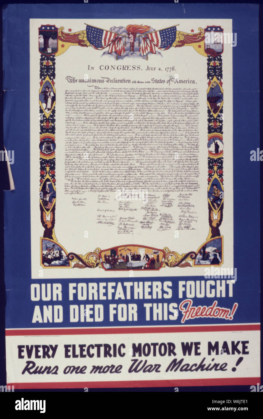 Our Forefathers Fought and Died for this Freedom Stock Photo - Alamy