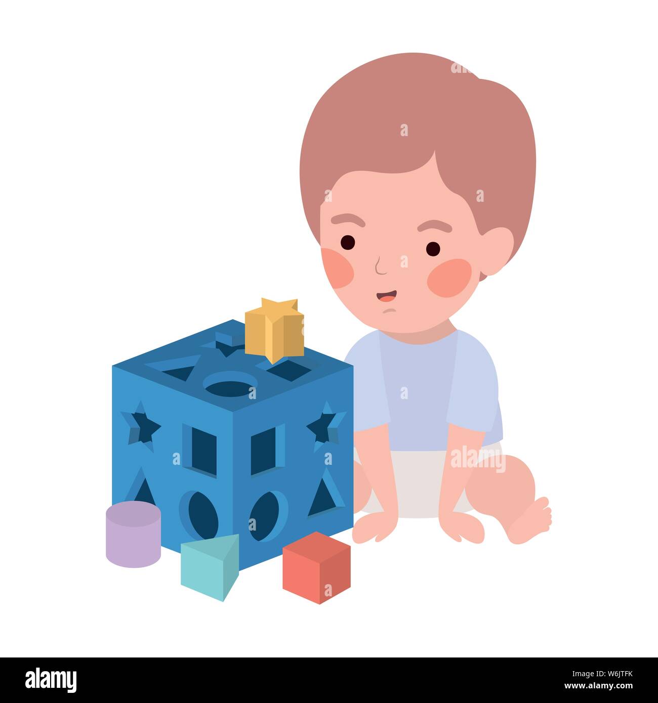 Isolated baby boy design vector illustration Stock Vector Image & Art ...