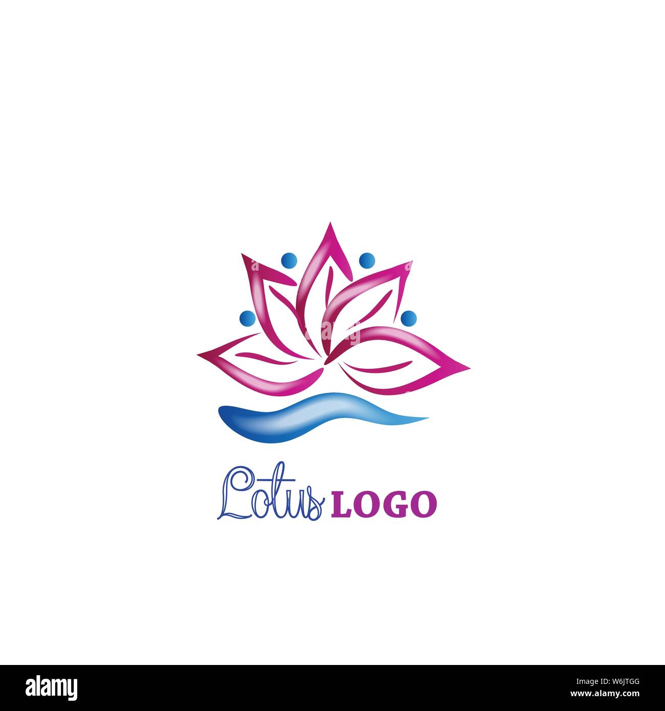 Water lily asian flower Stock Vector Images - Alamy
