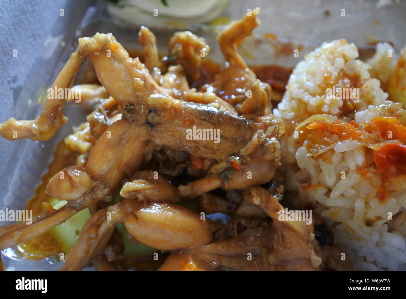 Swike is a Chinese Indonesian frog leg dish Stock Photo - Alamy