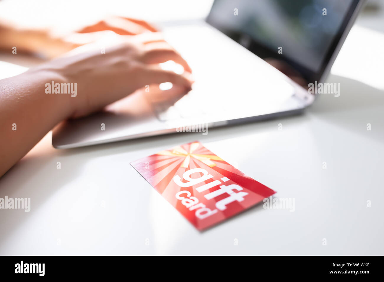 Person laptop typing letter hi-res stock photography and images - Alamy