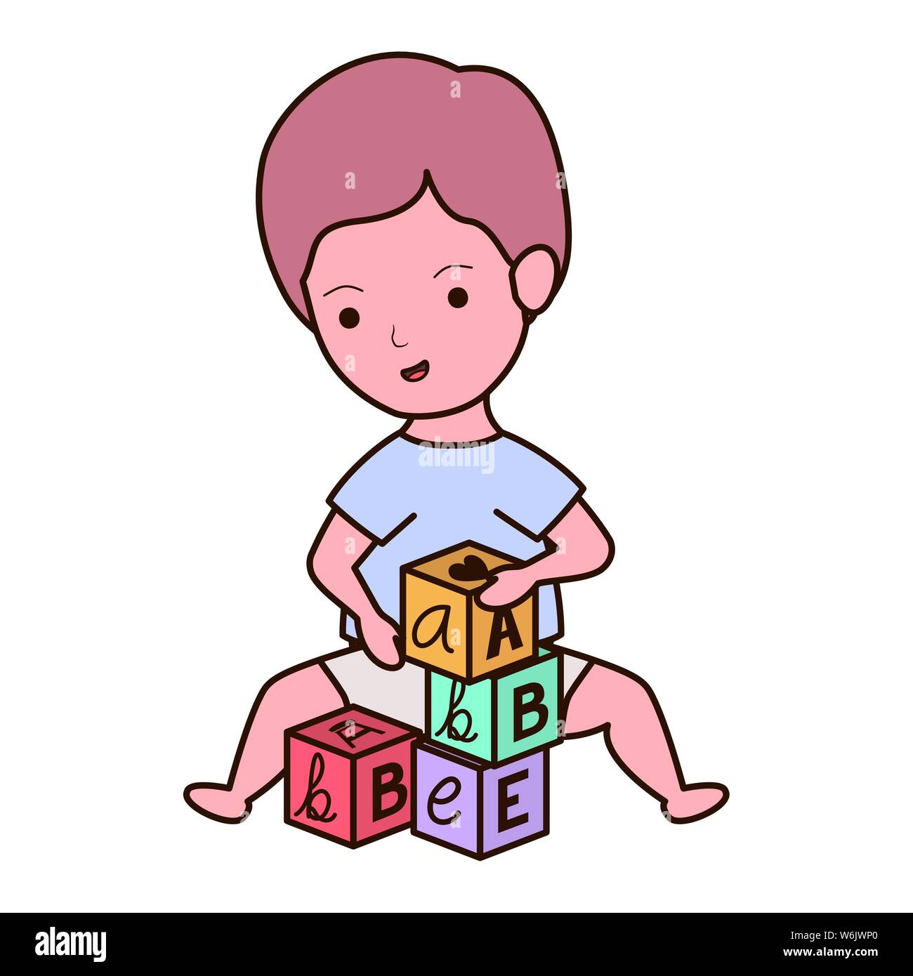Isolated baby boy design vector illustration Stock Vector Image & Art ...