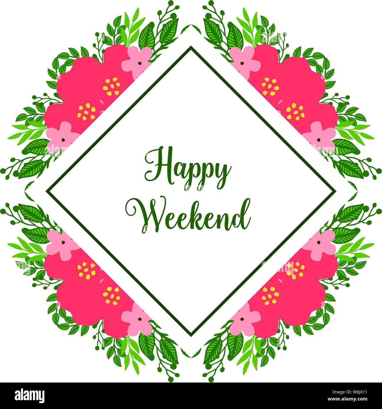 Various crowd of leaf floral frame, with pattern of wallpaper card, for ...