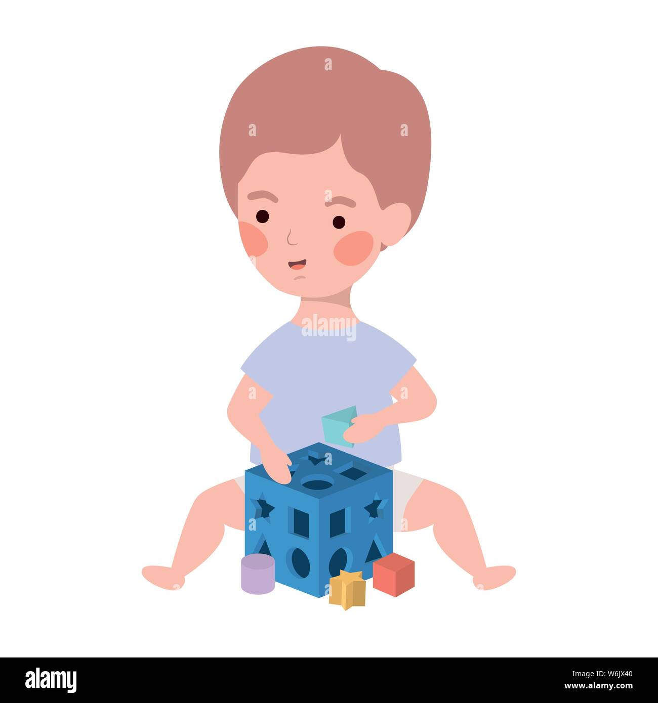 Isolated baby boy design vector illustration Stock Vector Image & Art ...