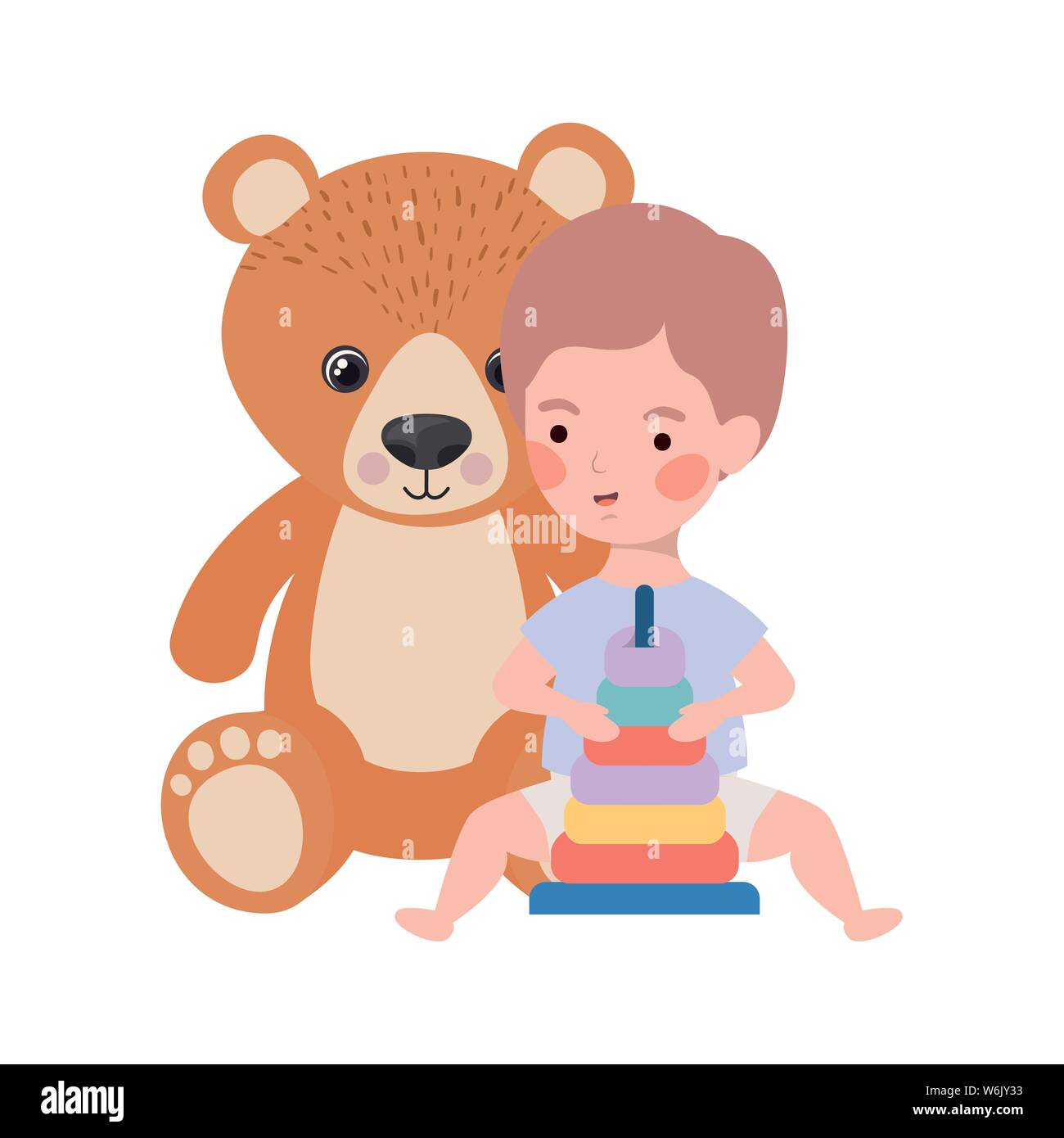 Isolated baby boy design vector illustration Stock Vector Image & Art ...