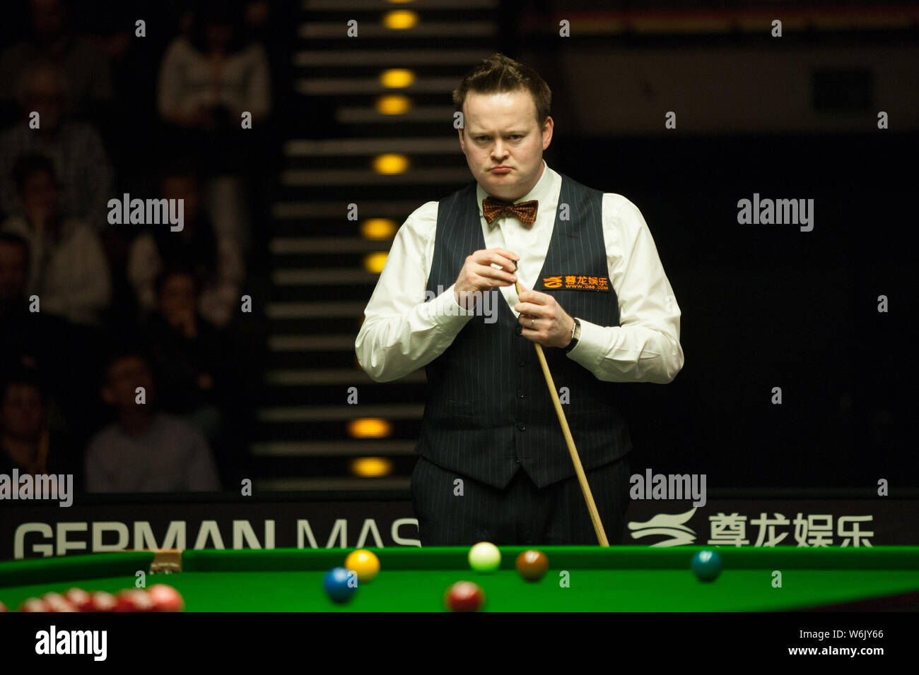 Shaun Murphy of England considers a shot to Graeme Dott of Scotland in ...