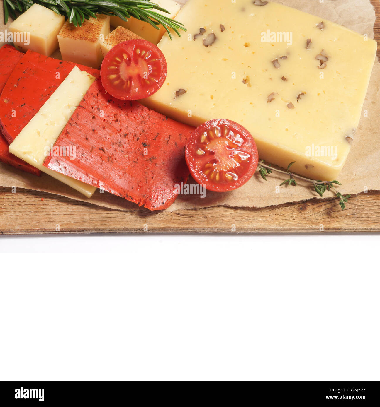 Dutch red cheese. Still life. Fresh food on the table Stock Photo - Alamy
