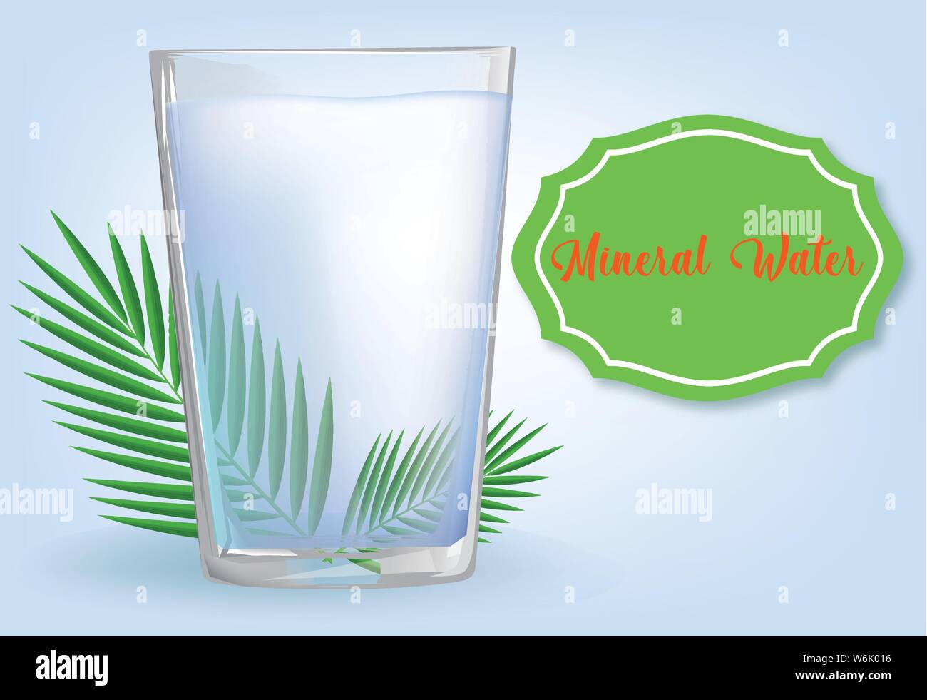 glass of mineral water line icon, vector. Bottle and glass of mineral ...