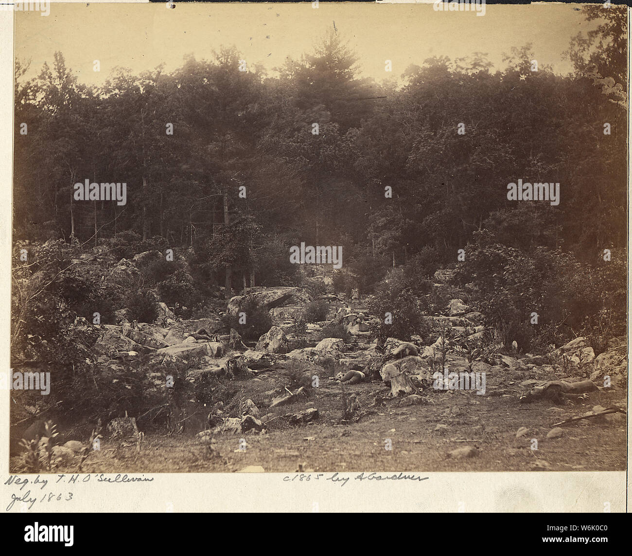 Pennsylvania gettysburg battlefield slaughter pen hi-res stock ...