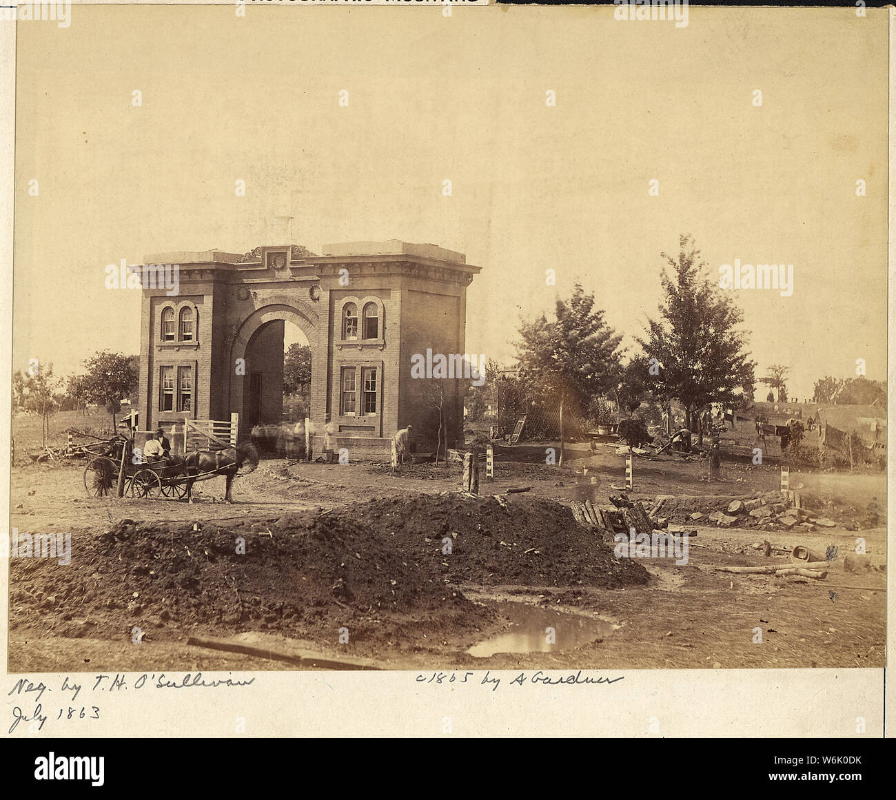 Pennsylvania, Gettysburg, Gateway of Cemetery Stock Photo - Alamy
