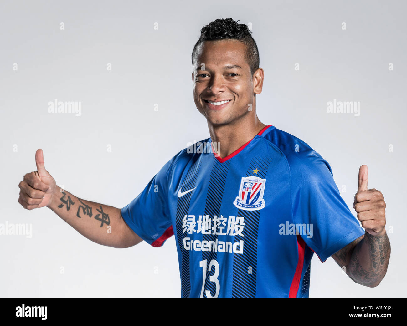 **EXCLUSIVE**Colombian soccer player Fredy Guarin of Shanghai Greenland ...