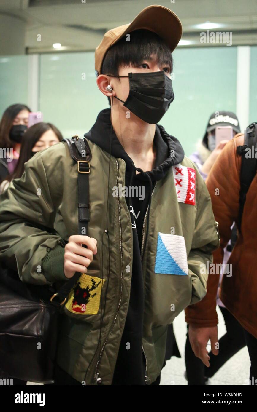 Jackson Yee or Yi Yangqianxi of Chinese boy group TFBoys is pictured as ...