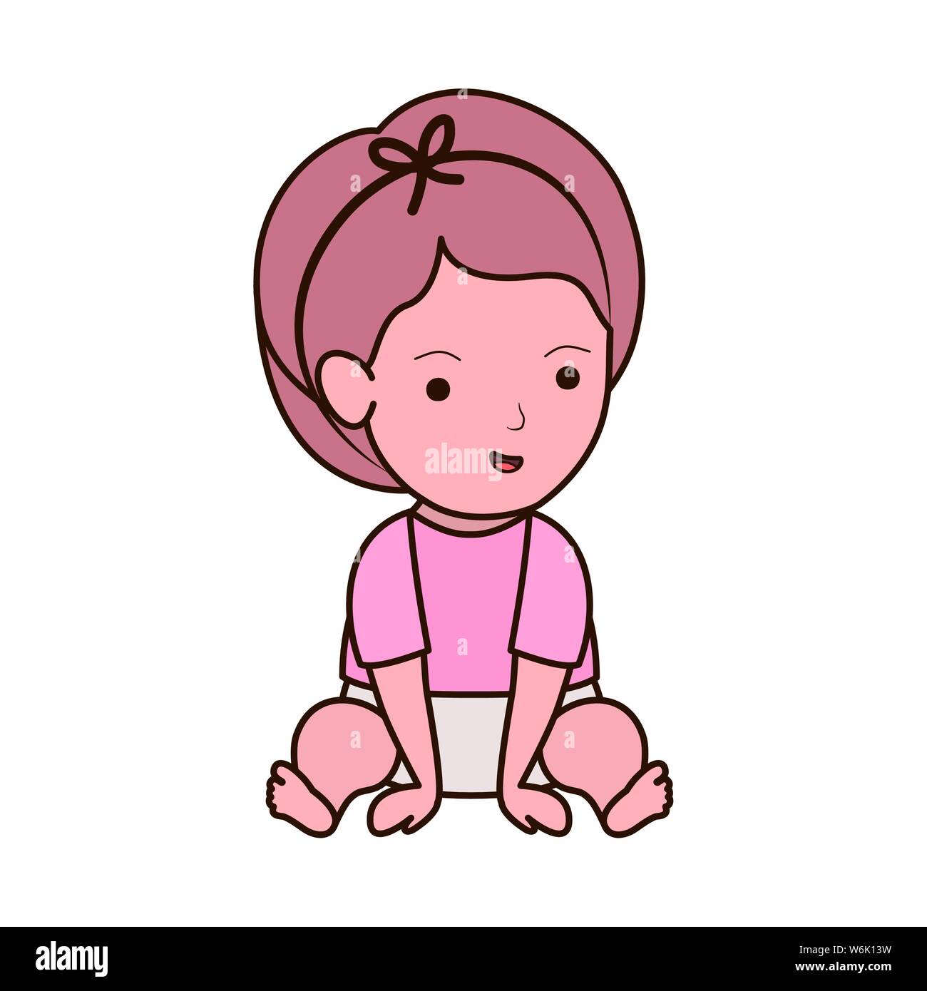 Isolated baby girl design vector illustration Stock Vector Image & Art ...