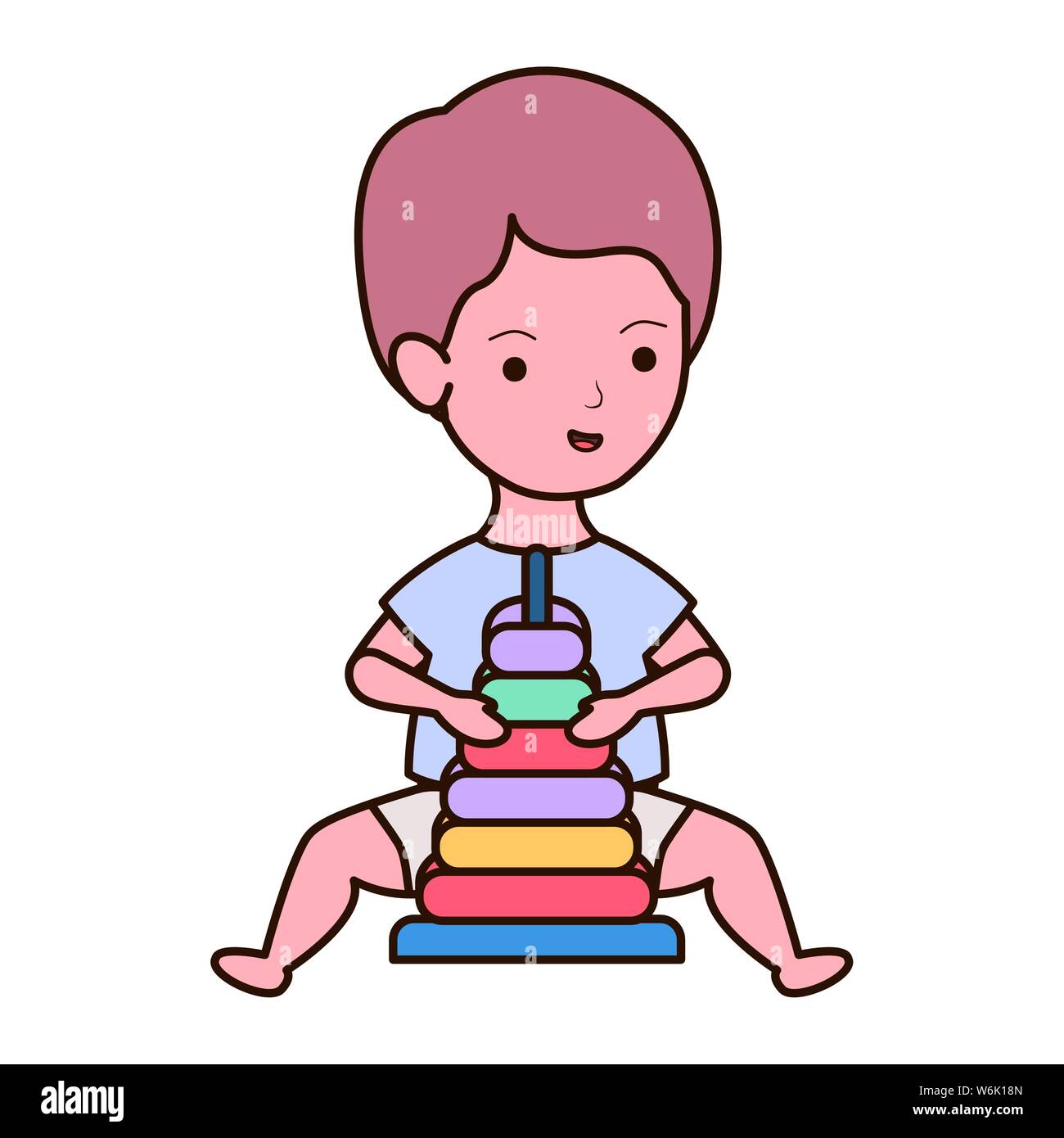 Isolated baby boy design vector illustration Stock Vector Image & Art ...