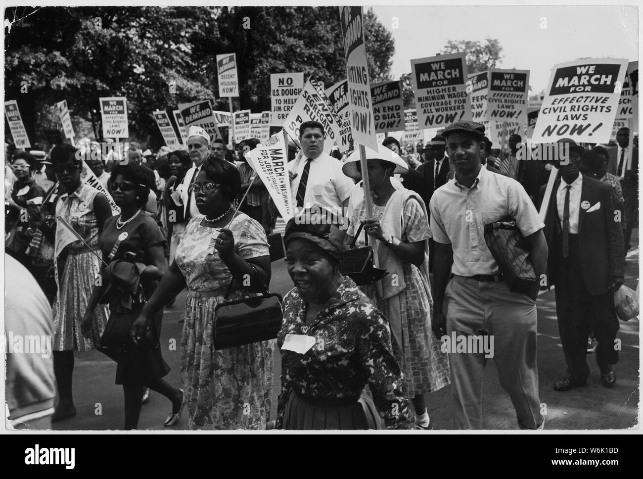Photograph of the Civil Rights March on Washington Stock Photo - Alamy
